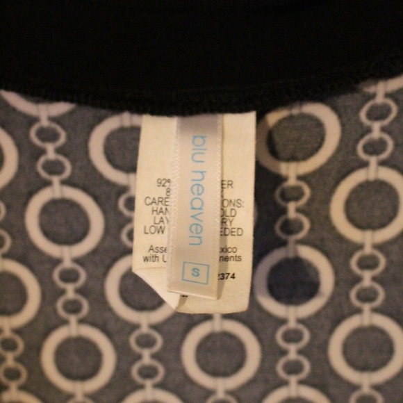 Blu Heaven | Tops | Blu Heaven Tank Top Blouse Black N White | Poshmark